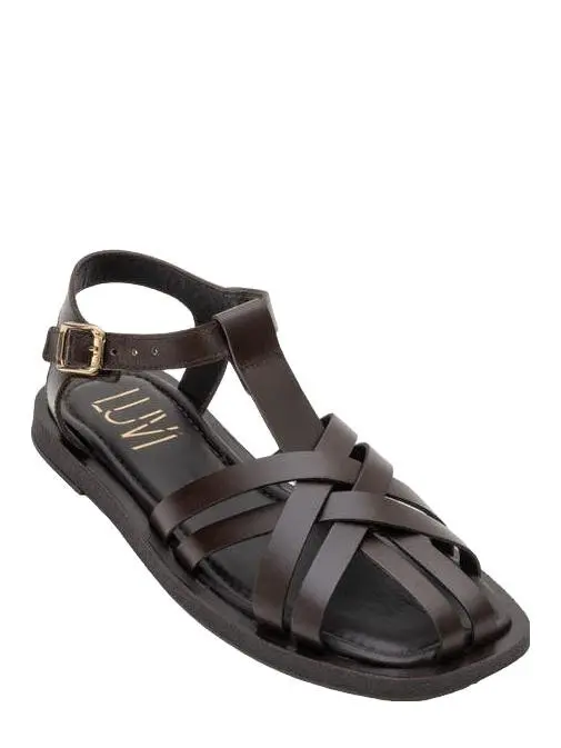 FOREVER & ALWAYS SHOES Andres Leather Sandals - Brown Leather