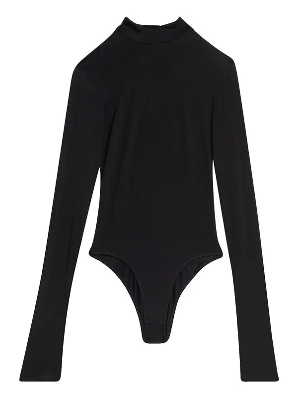Lapointe Lightweight Jersey Bodysuit - Black