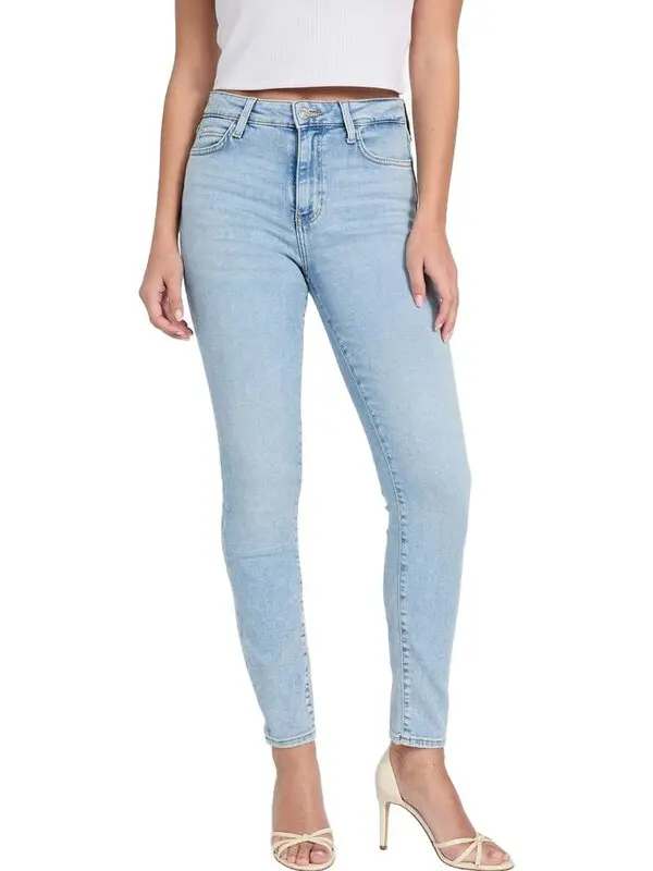 Guess 1981 High Waist Ankle Skinny Jeans - Lagoon Light