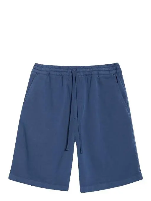 Carhartt Work In Progress Floyde Lyocell & Cotton Twill Drawstring Shorts - Blue River (garment Dyed)
