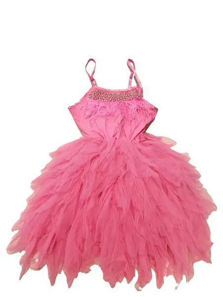 LOLA + THE BOYS Embellished Tulle Dress - Pink
