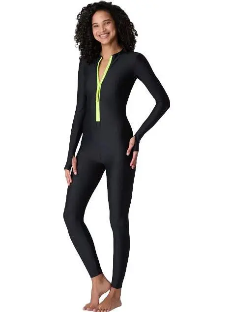 WATSKIN Lois Catsuit - Dark Black