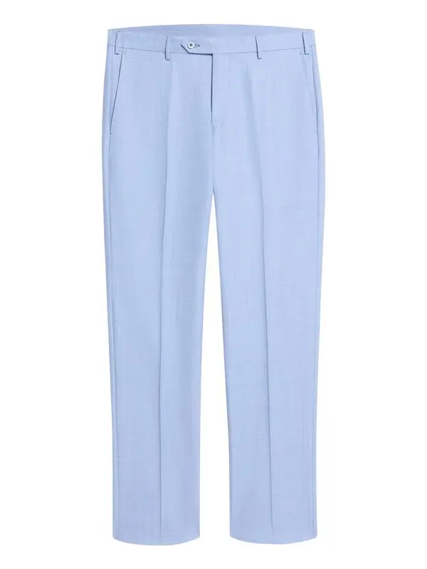 Zanella Parker Wool Pindot Trousers - Light Blue