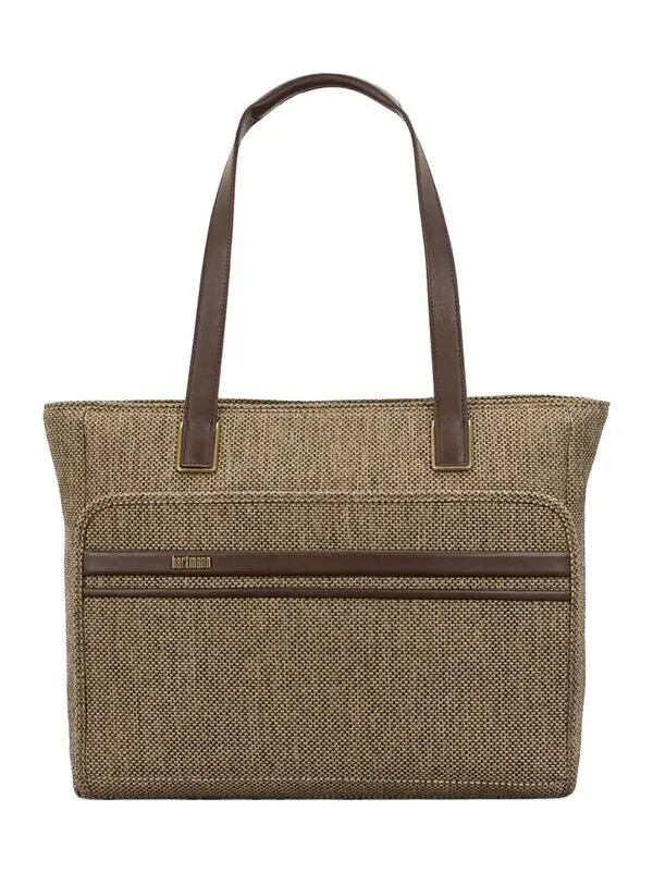 HARTMANN Tweed Carryall Tote - Tweed/natural Leather