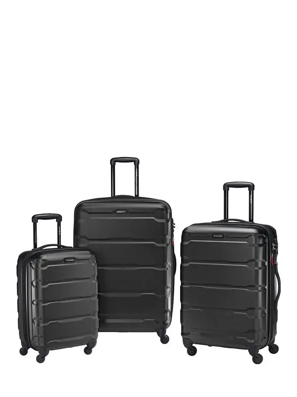 SAMSONITE Omni Pc 3-piece Hardside Expandable Luggage Set - Black