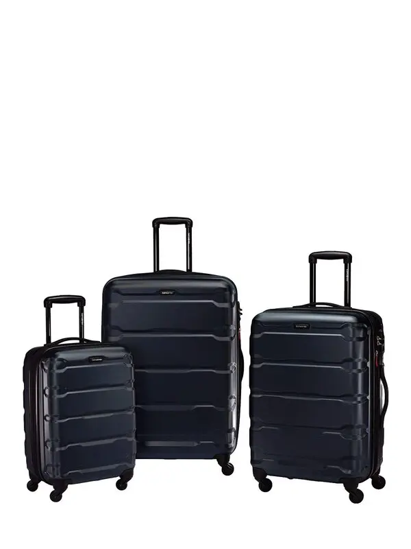 SAMSONITE Omni Pc Hardside Expandable 3-piece Spinner Luggage Set - Navy