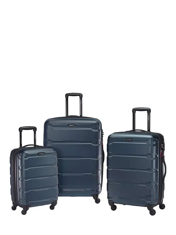 SAMSONITE Omni Pc Hardside Expandable 3-piece Spinner Luggage Set - Teal