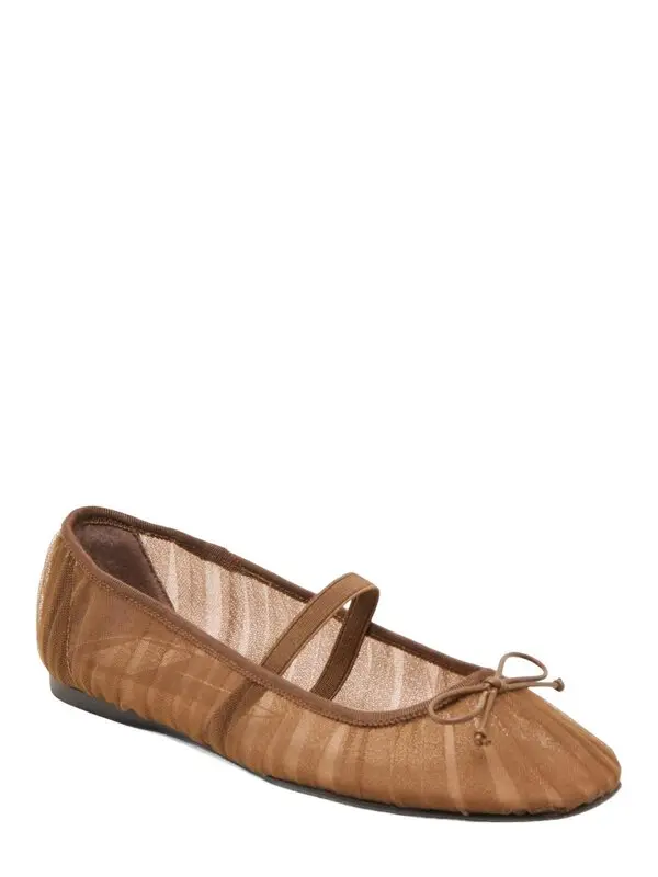 Dolce Vita Raeven Mary Jane Flat - Mid Brown Tulle