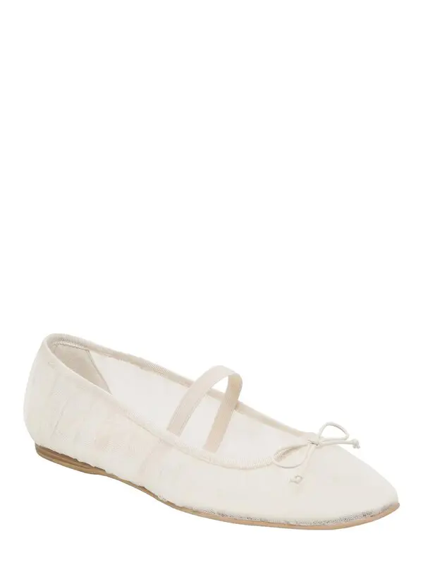 Dolce Vita Raeven Mary Jane Flat - White Tulle