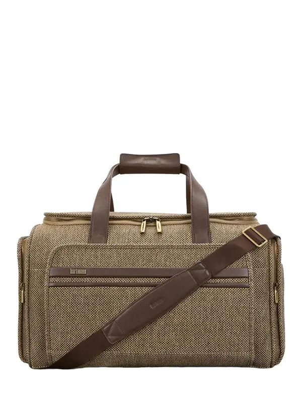 HARTMANN Tweed Travel Duffle - Tweed/natural Leather
