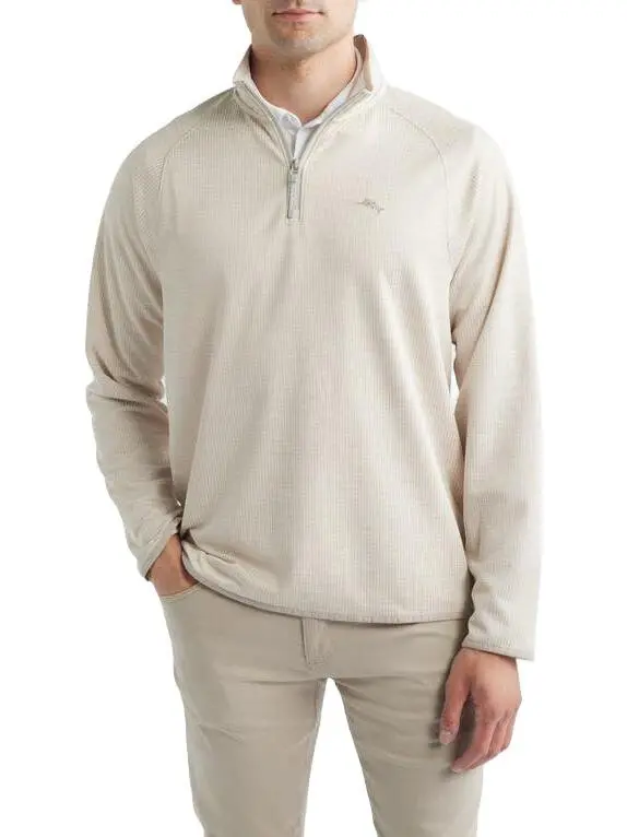 Tommy Bahama Palm Pro Islandzone® Performance Half Zip Pullover - Arctic Wind