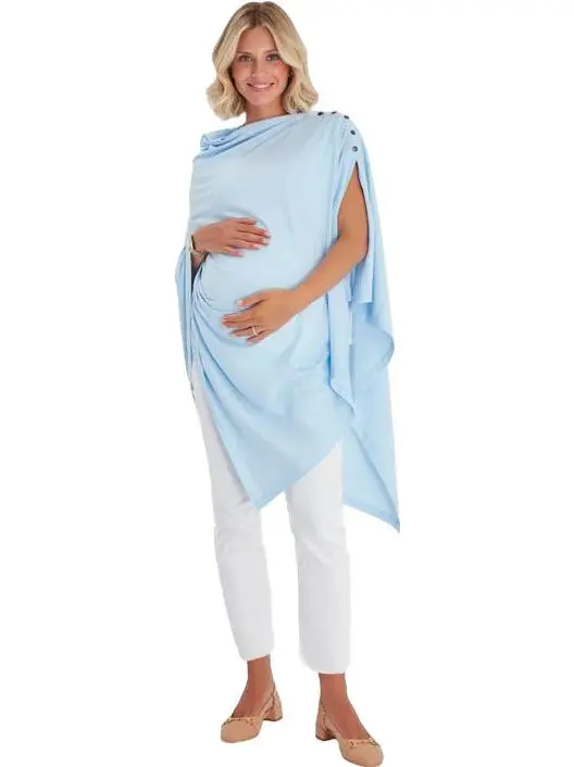 ACCOUCHEE Cotton 4-in-1 Multipurpose Cape - Baby Blue
