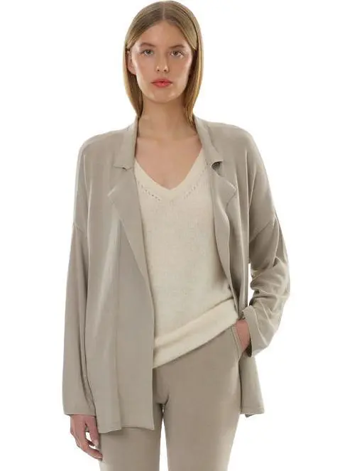 Majestic Filatures Organic Cotton Knit Stonewashed Jacket - Desert