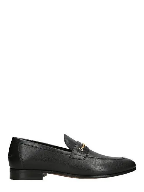 Valentino Garavani Vlogo Leather Loafers - Black