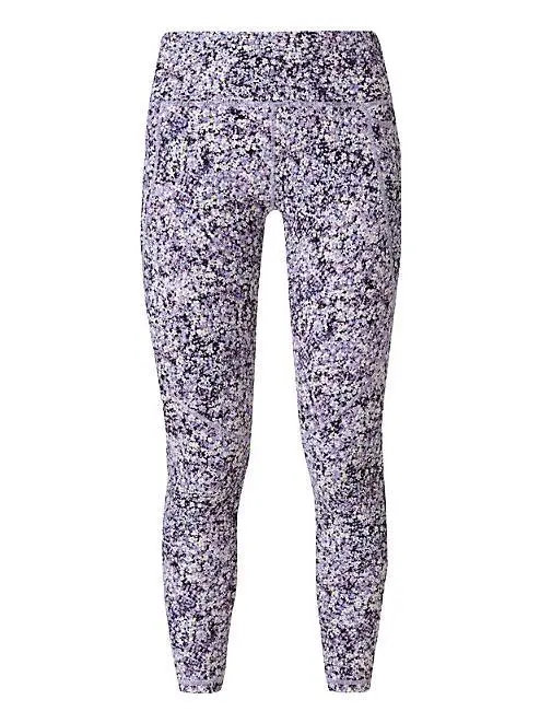 Sweaty Betty Power 7/8 Graphic-print Stretch-jersey Workout Leggings - Purple Meadow Print