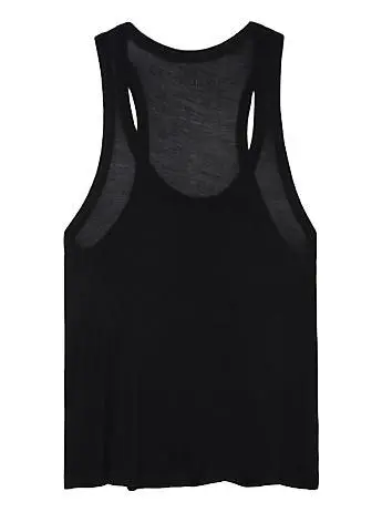 Zadig&Voltaire Scoop-neck Modal Vest Top - Black