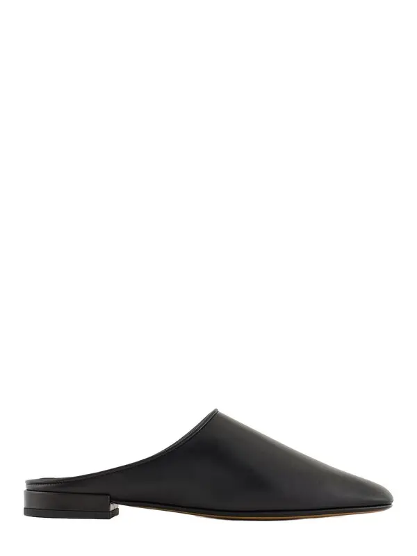 Giorgio Armani X 10 Corso Como Calfskin Mules - Black