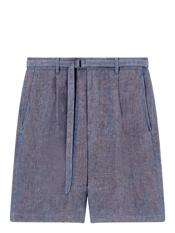 Giorgio Armani Linen Bermuda Shorts - Beige