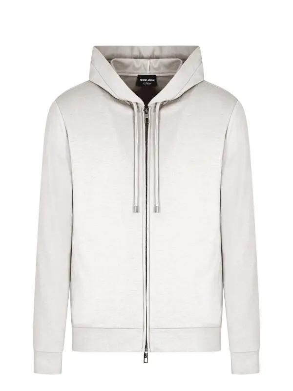 Giorgio Armani Hooded Cashmere Sweatshirt - Beige