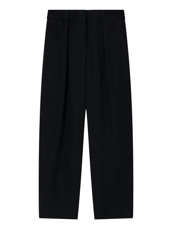 Giorgio Armani Technical-cady Straight Trousers - Black