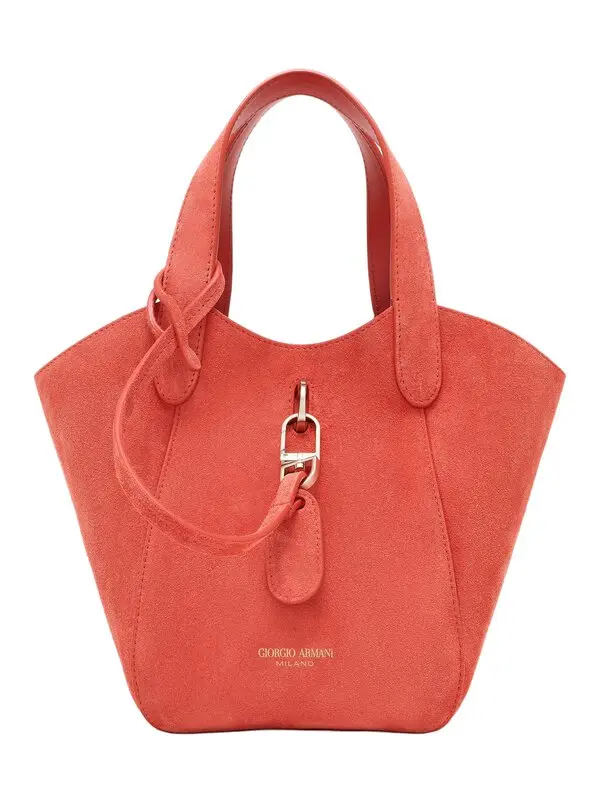 Giorgio Armani Small Suede Handbag - Orange