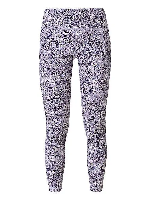 Sweaty Betty Power Graphic-print High-rise Stretch-jersey Workout Leggings Xxl - Purple Meadow Print