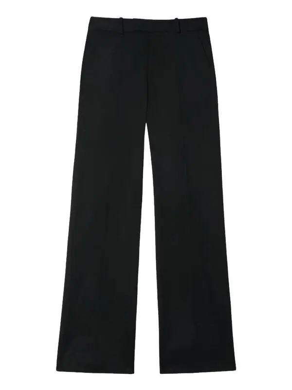 Veronica De Piante Taylor Trouser In Stretch Wool Twill - Black