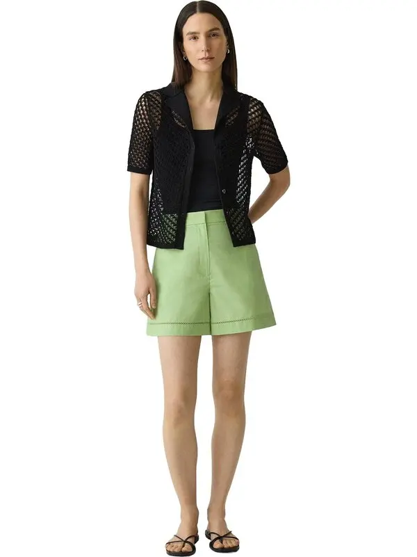 Theory Eyelet Short - Meadow