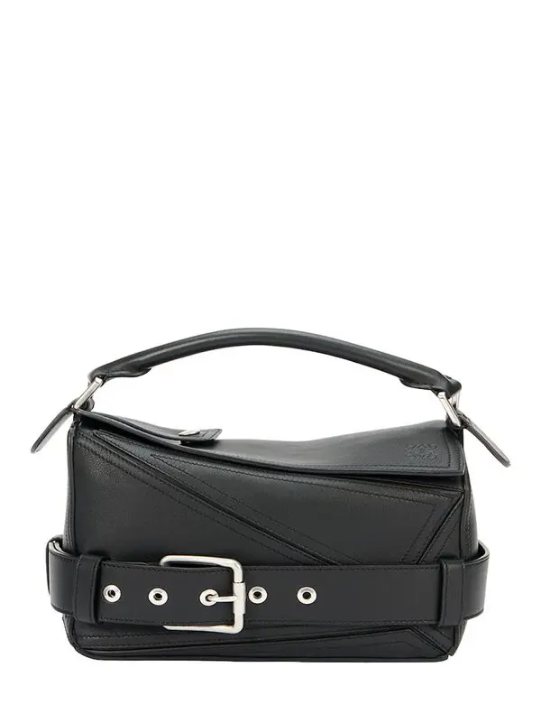 Loewe Puzzle Biker Top-handle Bag - Black