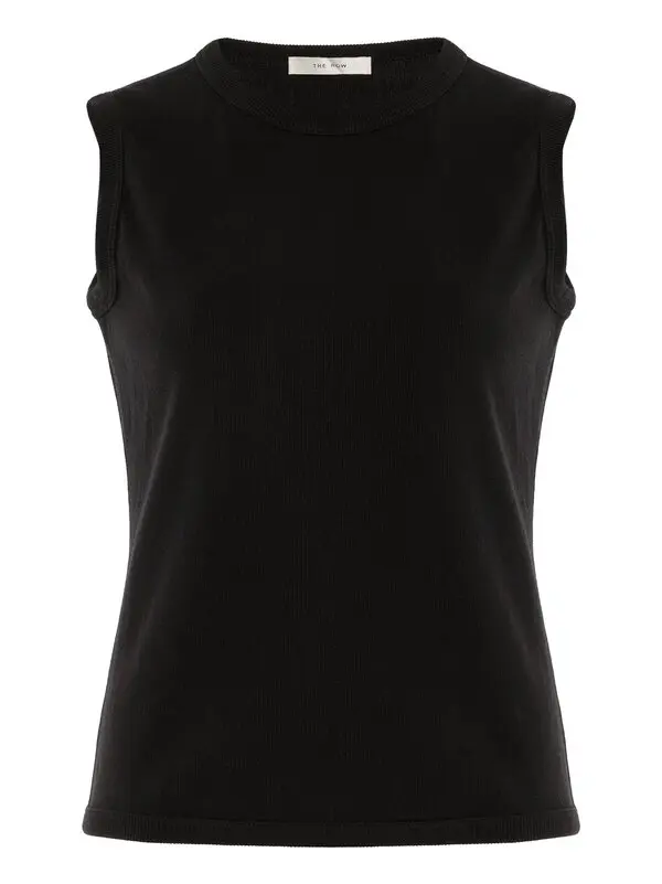 THE ROW Wody Sleeveless Tee - Black