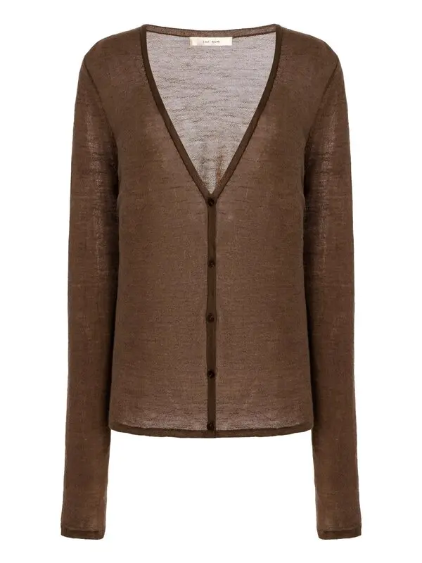 THE ROW Kasem Cashmere Cardigan - Neutral