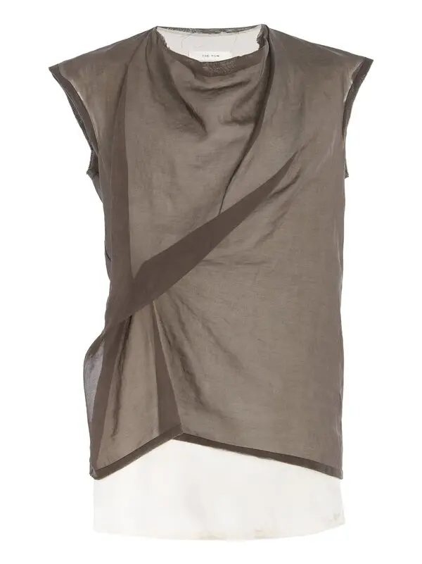 THE ROW Inawa Layered Top - Brown
