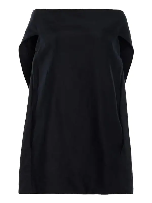 THE ROW Pallenberg Off-the-shoulder Top - Black
