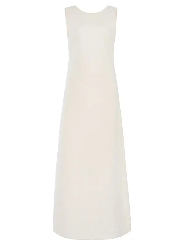 Posse Matilda Open-back Maxi Dress - White