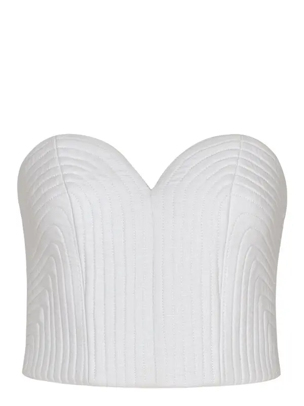 ANDRES OTALORA De Sal Strapless Top - Off-white