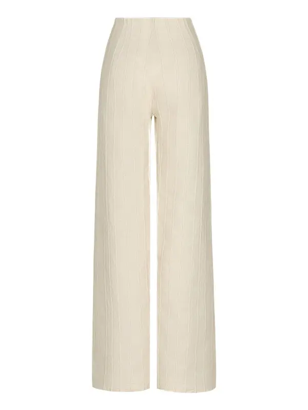 ANDRES OTALORA Tuyo Linen Wide-leg Pants - Ivory