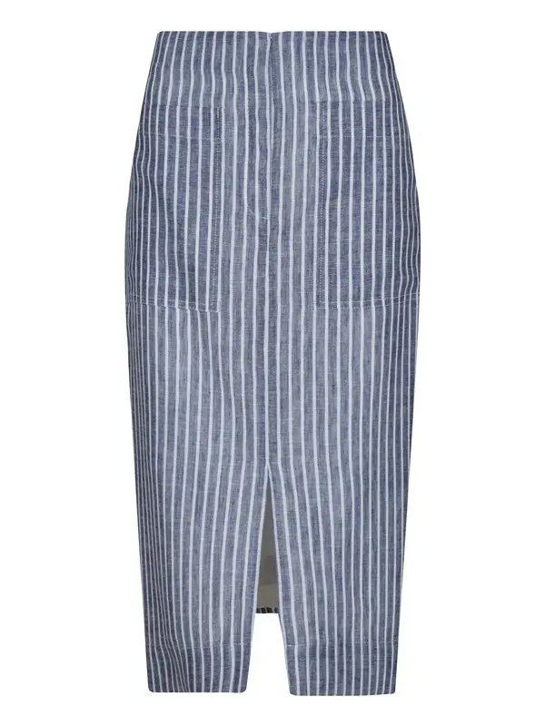 ANDRES OTALORA Punta Clara Midi Skirt - Stripe