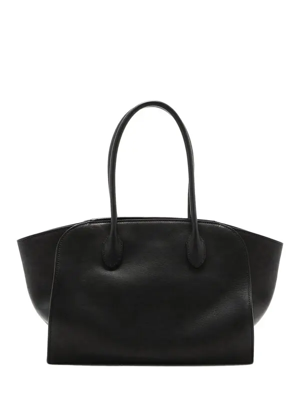 THE ROW Marlo 12 Leather Tote Bag - Black