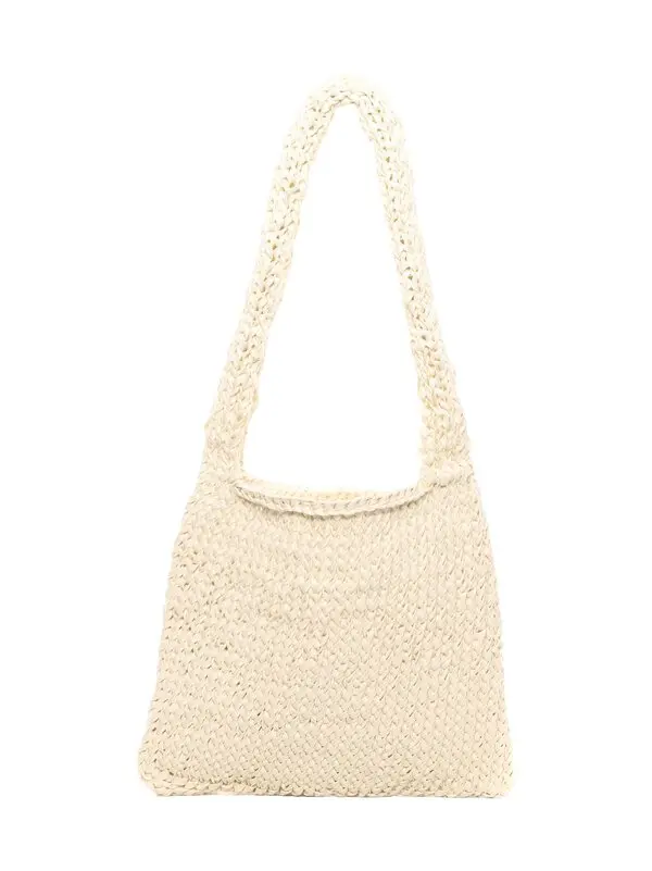 THE ROW Didion Knit Shoulder Bag - White