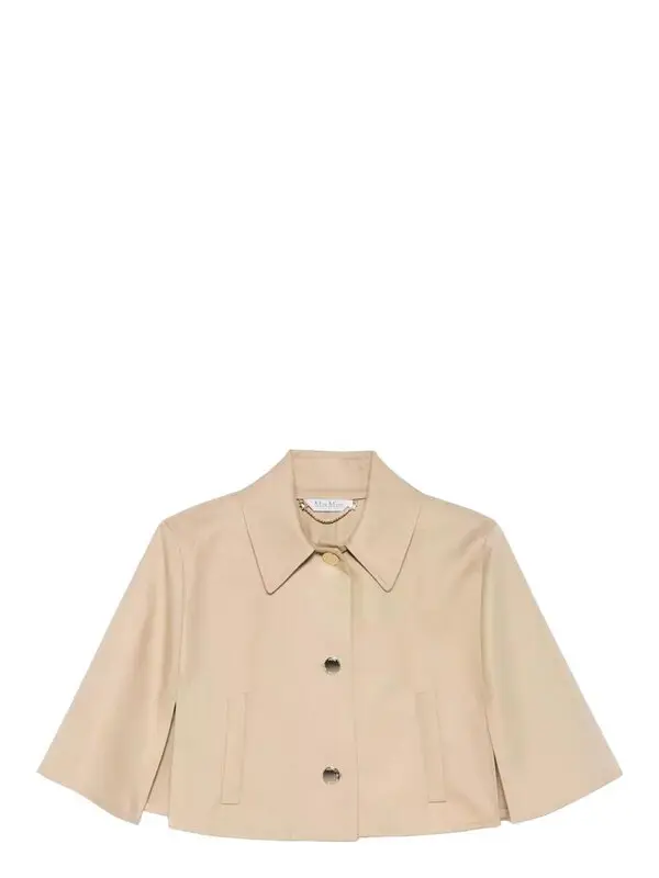 Max Mara Cotton Cape Jacket - Neutrals