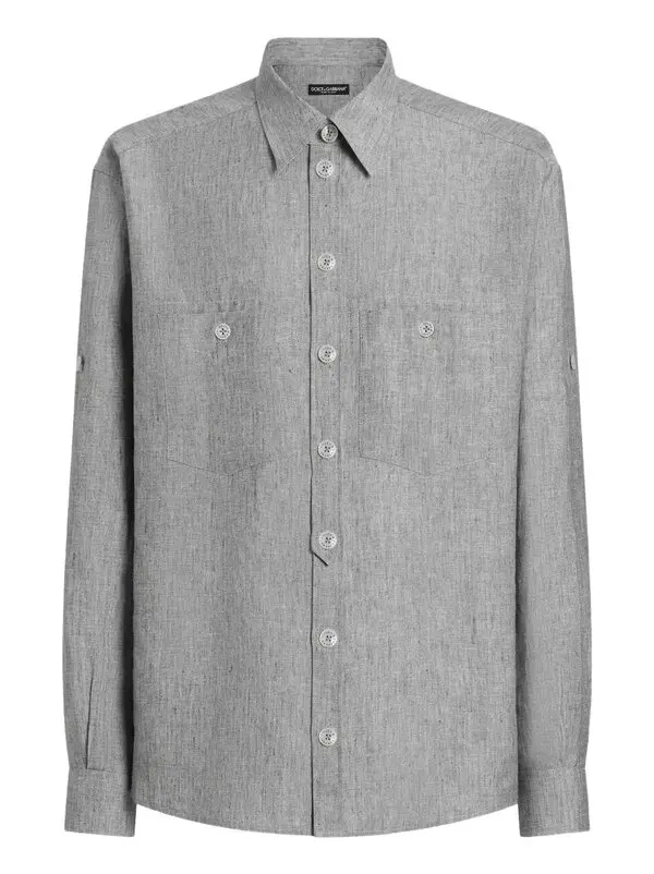 Dolce & Gabbana Linen Shirt - Grey