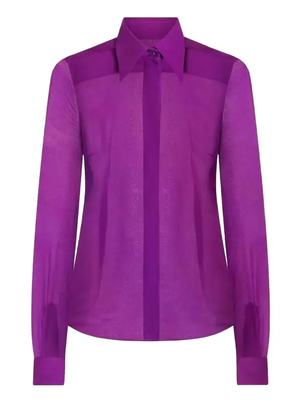Dolce & Gabbana Silk Shirt - Purple