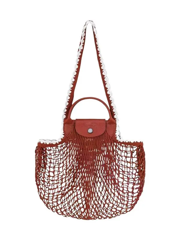 Longchamp Le Pliage Mesh Shoulder Bag - Red