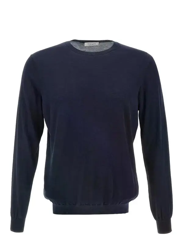 KANGRA Long-sleeve Crew-neck Pullover - Blue