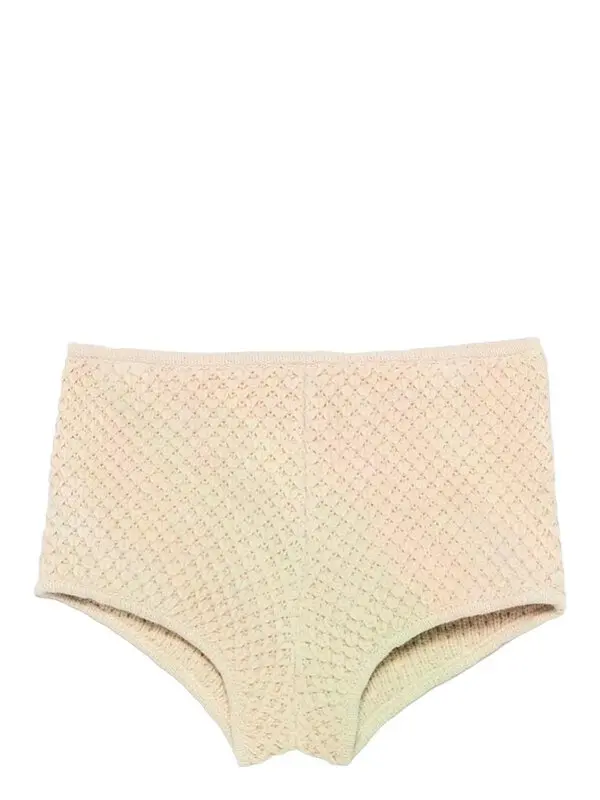 Elie Saab Jersey Mini Shorts - Neutrals