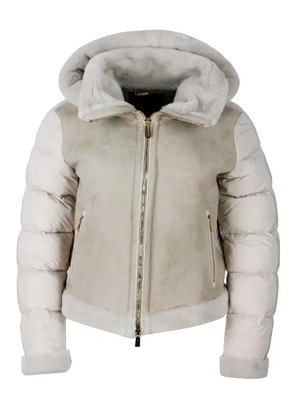 MOORER Shana Down Jacket - Grey