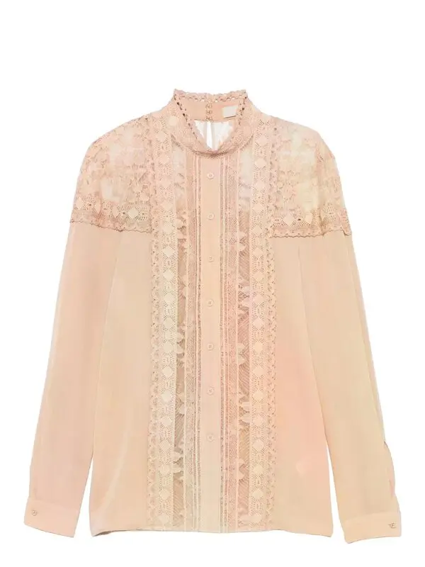 Elie Saab Laced Shirt - Neutrals