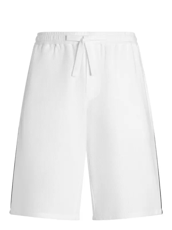 Dolce & Gabbana Cotton Piqué Trousers - White