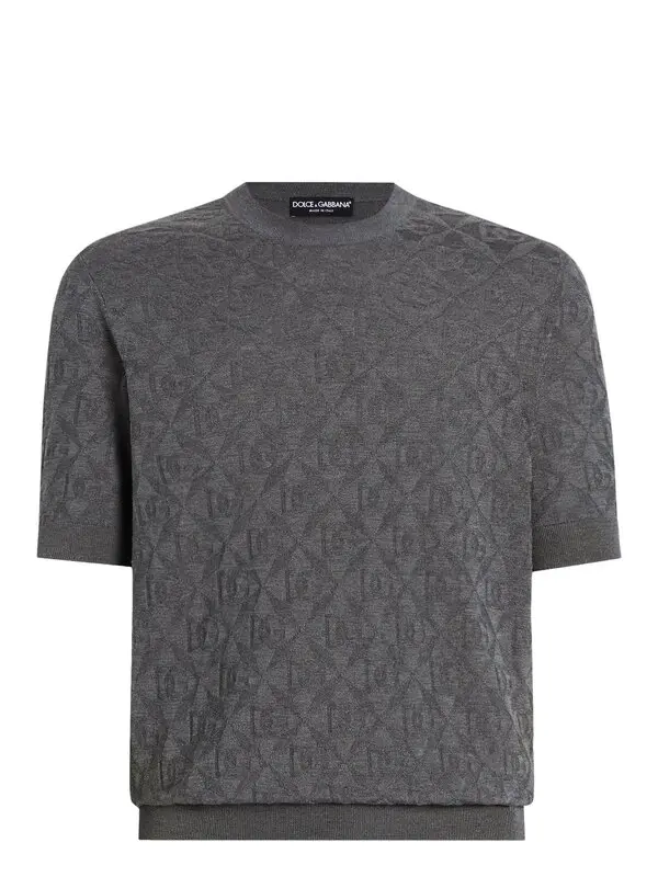 Dolce & Gabbana Silk Crewneck Pullover - Grey