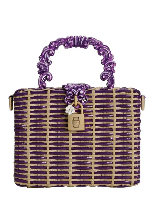 Dolce & Gabbana Woven Dolce Box Handbag - Multicolor